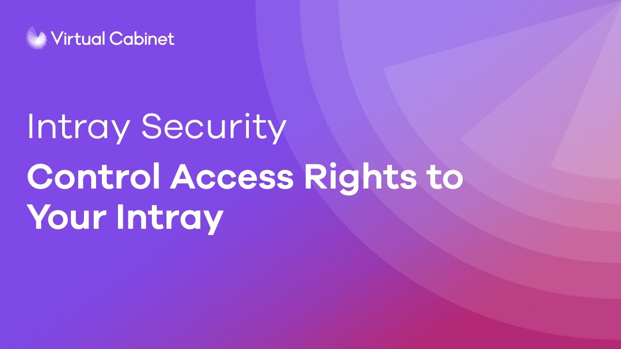 Intray security | Virtual Cabinet - YouTube