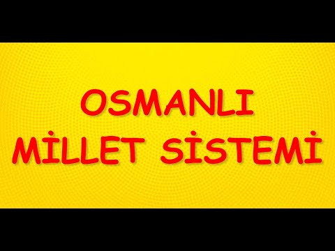 OSMANLI MİLLET SİSTEMİ ,  Osmanlı Millet Sistemi Hukuku
