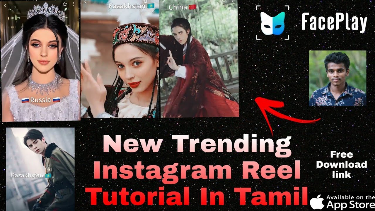 How To Use Faceplay App Tutorial In Tamil || Nationality Challenge ...