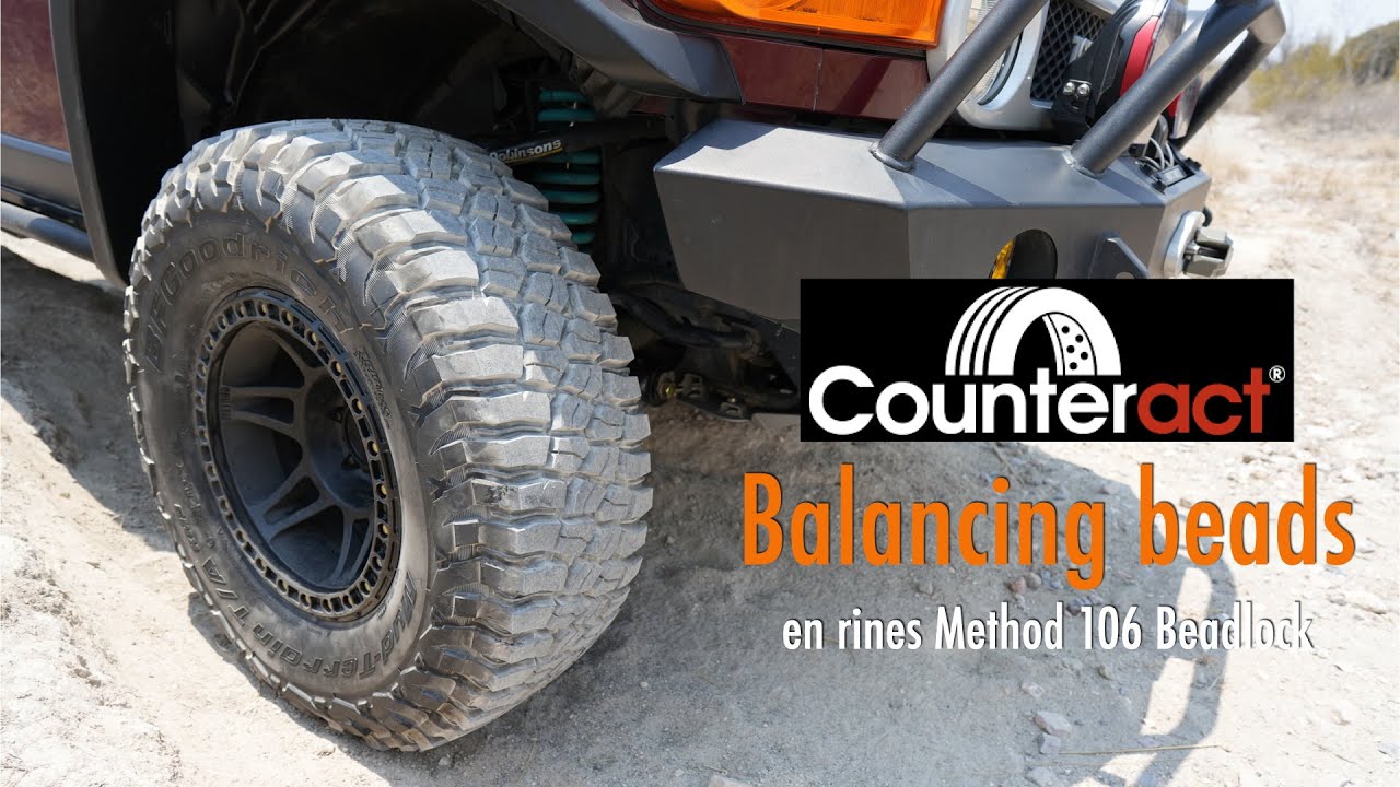 Toyota FJ Cruiser: Balancing beads en Rines Beadlock Method 106 - YouTube