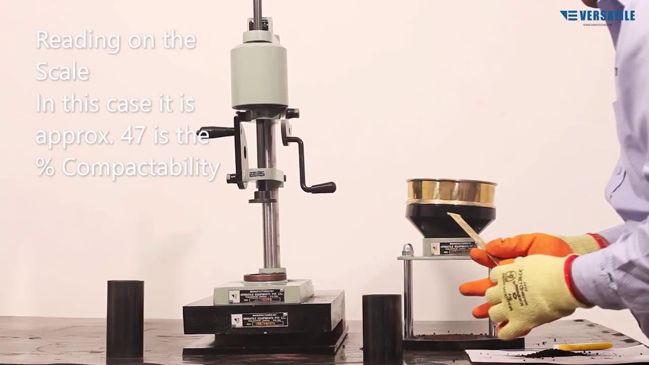 Sand Rammer: Sample preparation and Compactability - YouTube