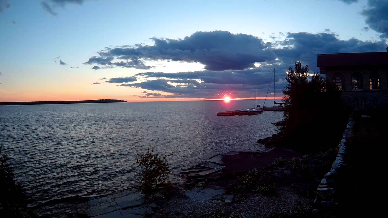 Rock Island Wisconsin Sunset - YouTube