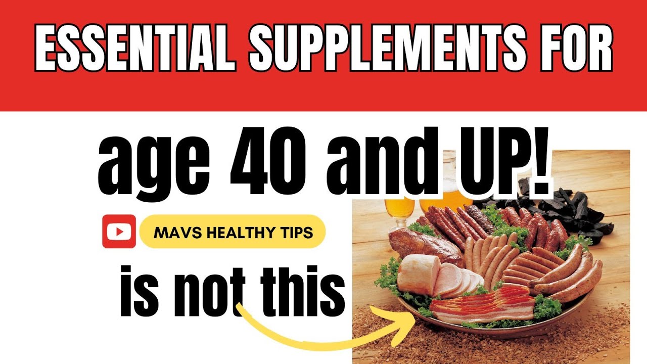 Essential Supplements for 40 and Up! - YouTube