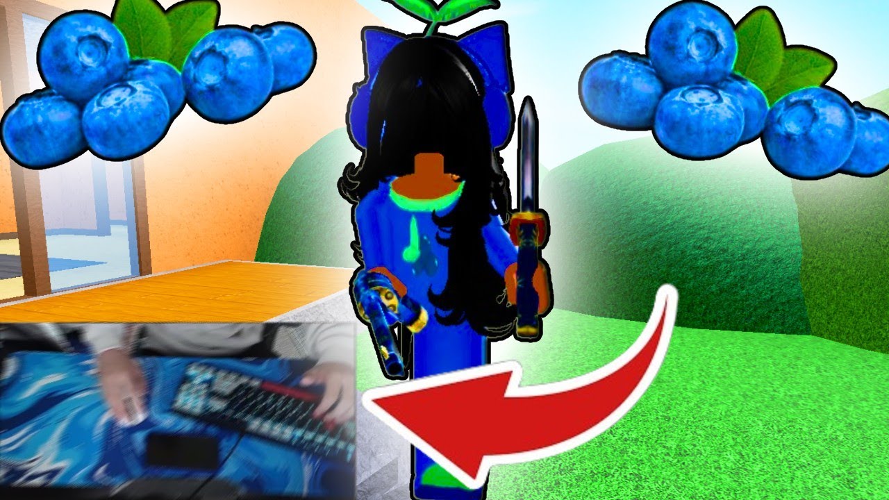 I played MM2 as BLUEBERRY W/HANDCAM! (Murder Mystery 2) - YouTube