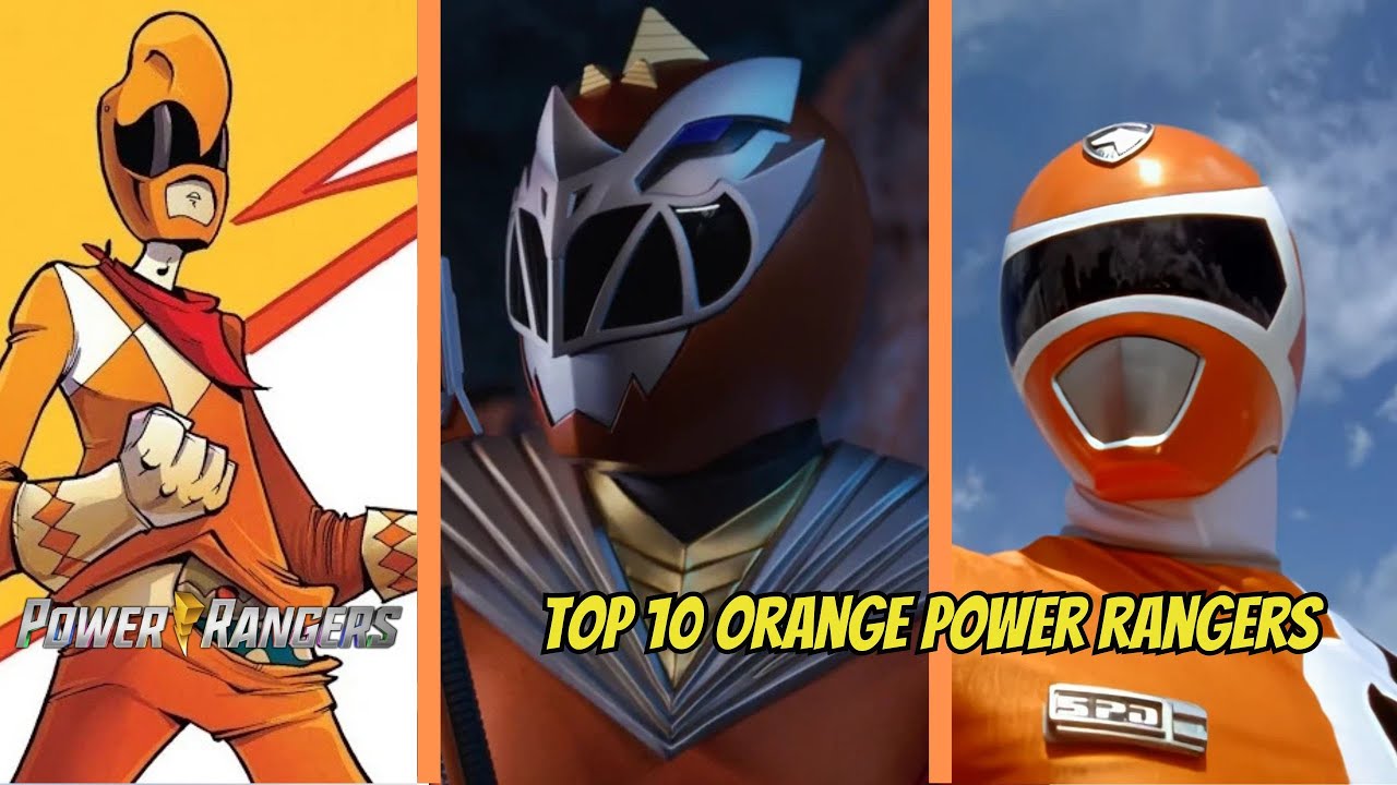 TOP 10 ORANGE POWER RANGERS #powerrangers #mmpr #ai #top10 # ...