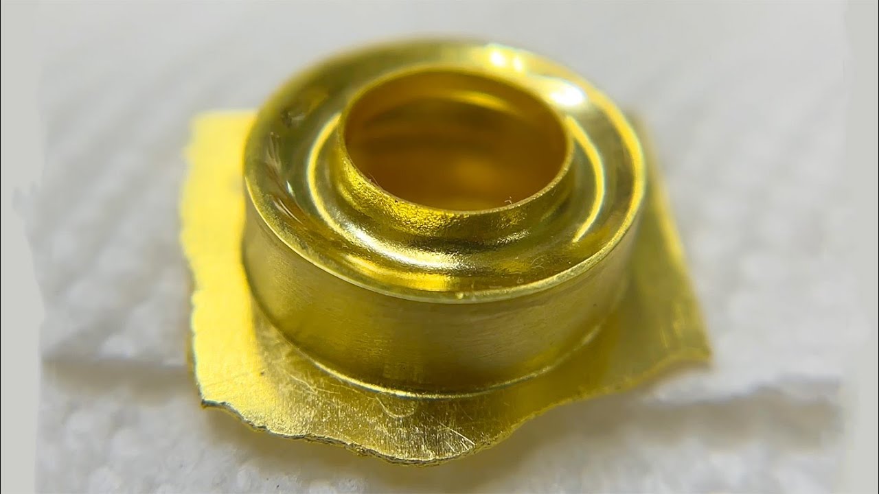 How to Solder a 22k Gold Roman Bezel Setting to a Back Sheet - YouTube