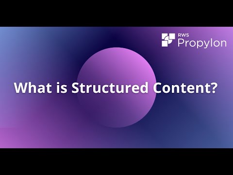 What is Structured Content? - YouTube