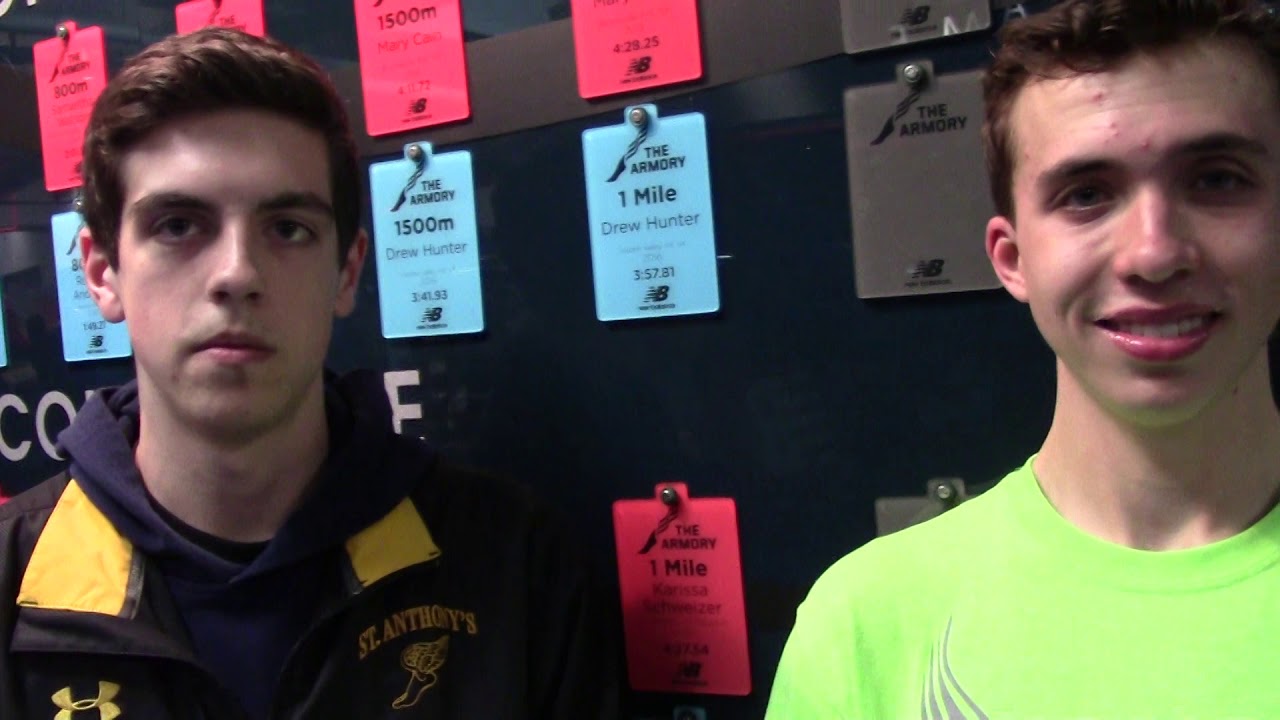 Brendan Dearie of St Anthonys and Ryan Guerci of Nanuet Talk 2 Mile ...