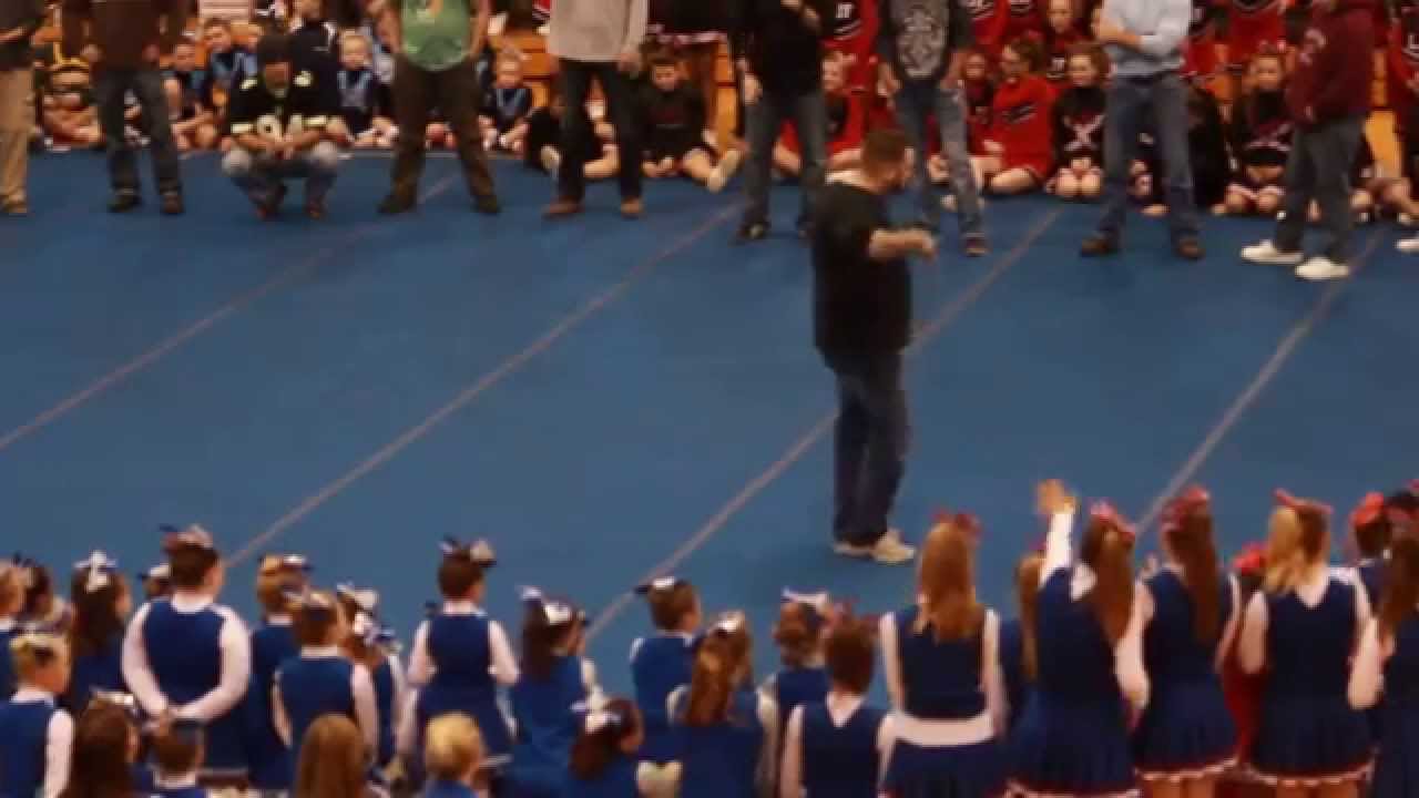 2014 Cheer Competition - Dad's compete - YouTube