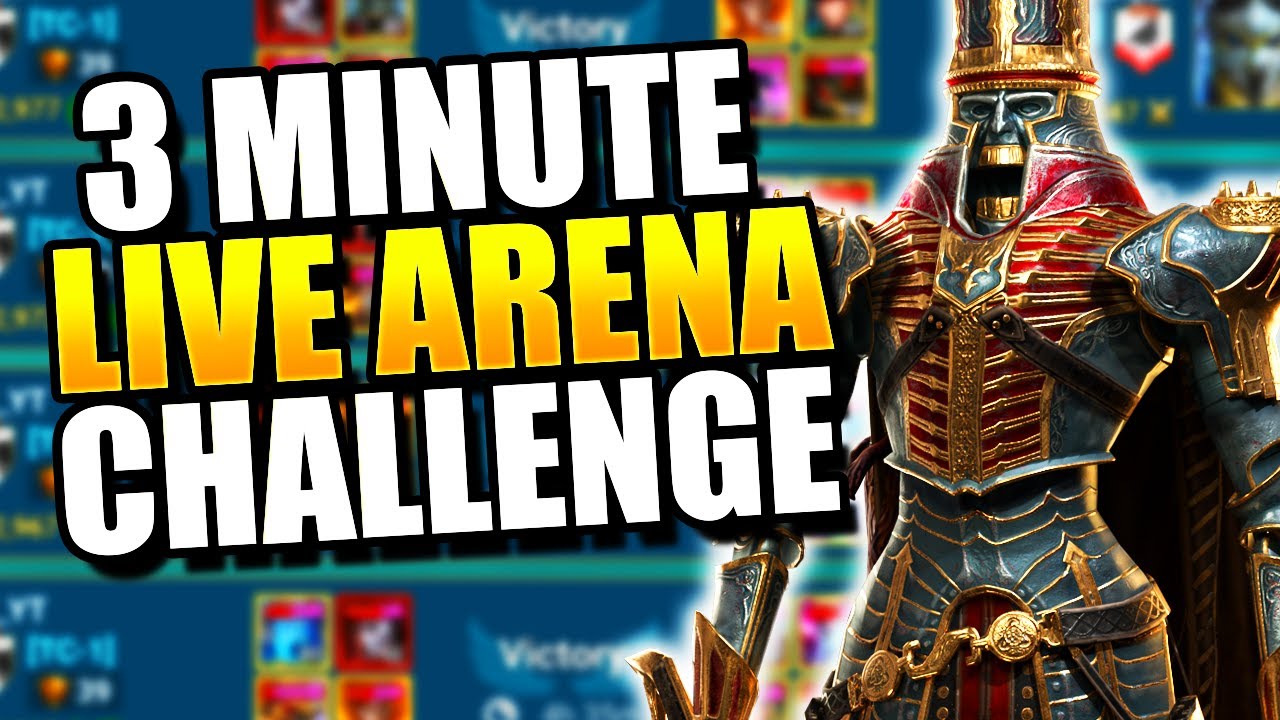SPEED CHALLENGE IN GOLD 1 LIVE ARENA | Raid: Shadow Legends - YouTube
