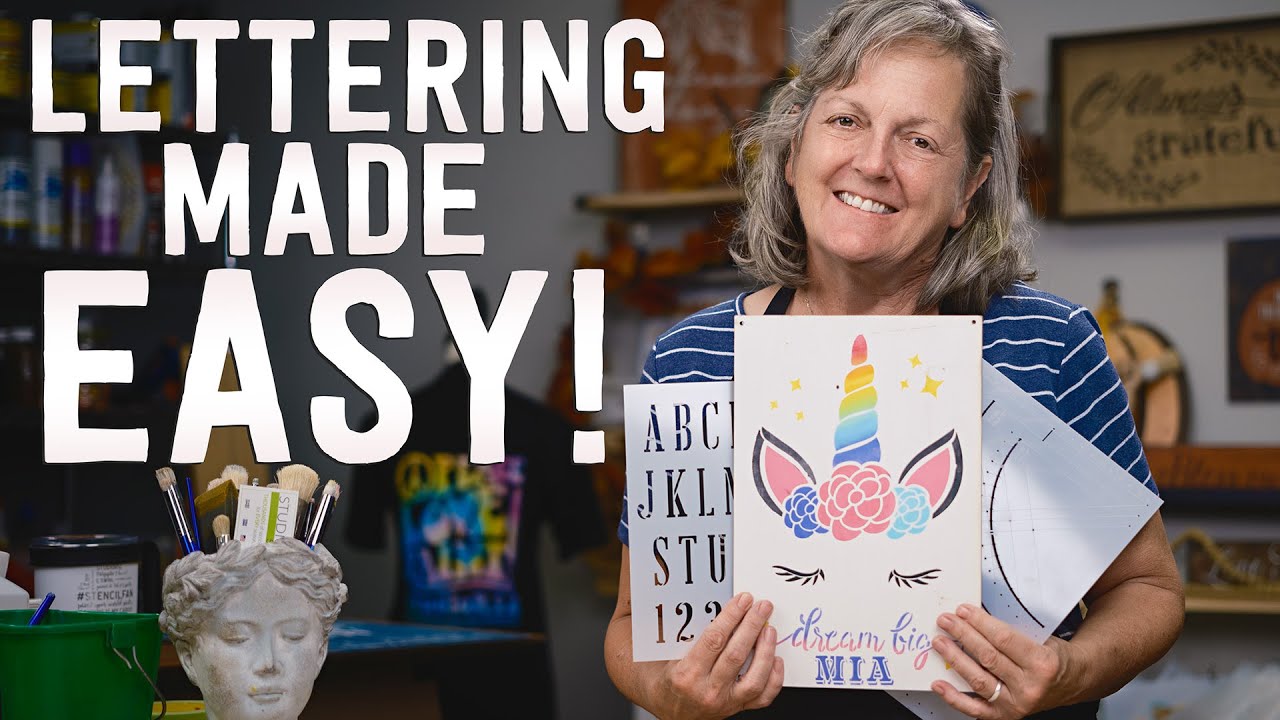 Paint Letters Like a PRO with STENCILS! | Personalize ANY Craft Project ...