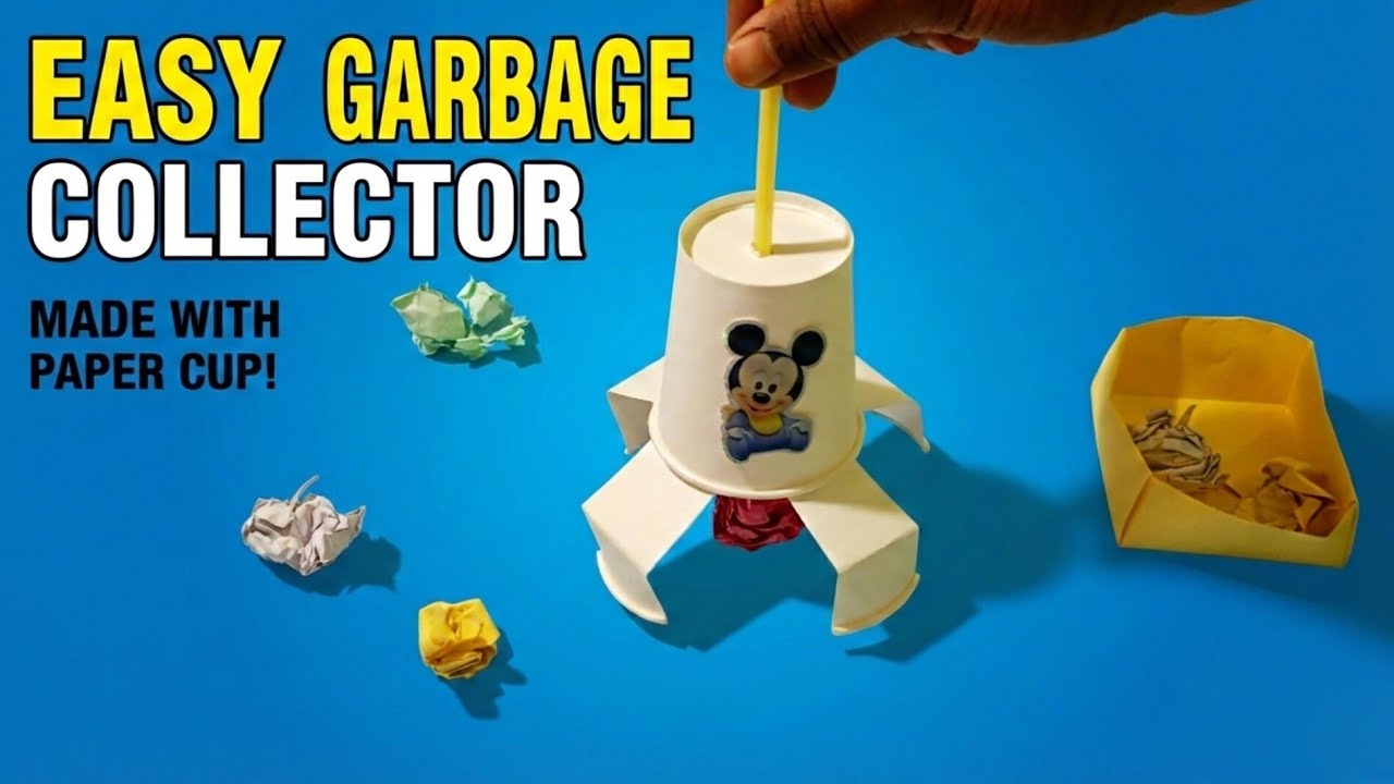 How to make Garbage collector craft | Diy garbage collector project ...