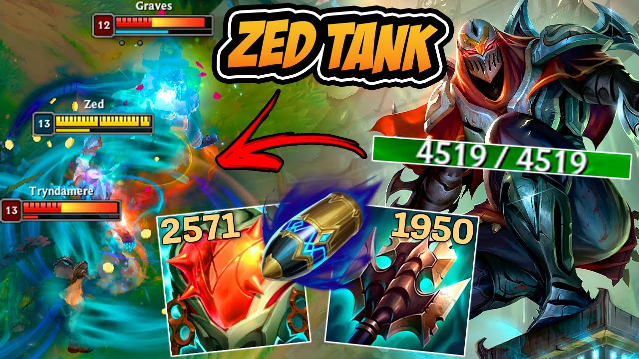 ZED TANK SOMBRA INFINITA E 4 MIL DE HP COM ITEM NOVO - LEAGUE OF ...