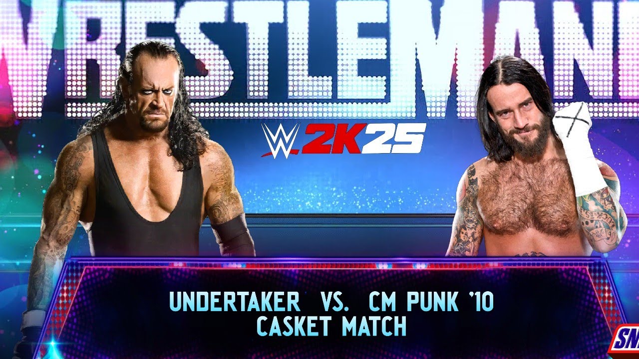 WWE 2k25 - Undertaker vs Cm Punk '10: Casket Match at Wrestlemania 41 ...