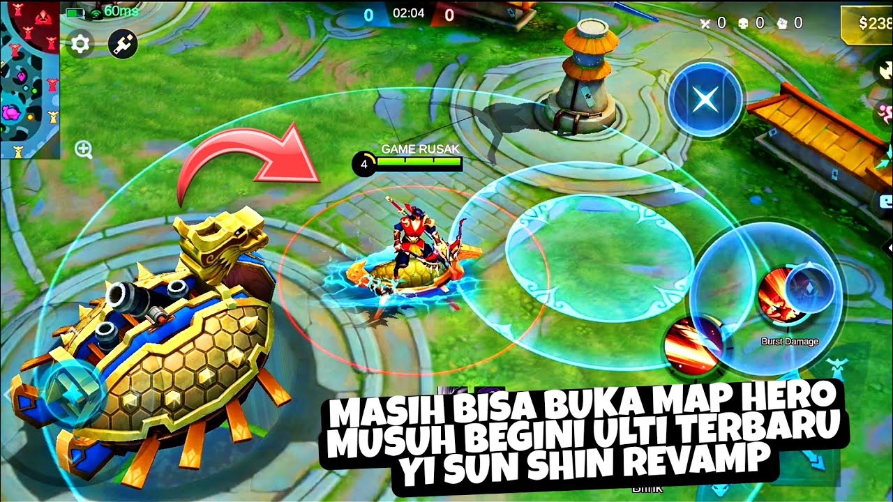 MASIH BISA BUKA MAP HERO MUSUH | BEGINI ULTI TERBARU YI SUN SHIN REVAMP ...