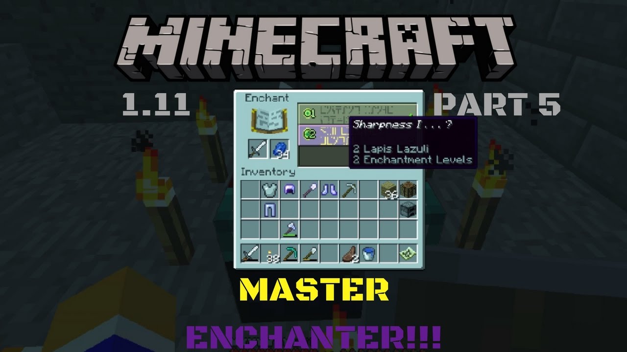 Minecraft Part 5 | MASTER ENCHANTER!!! - YouTube