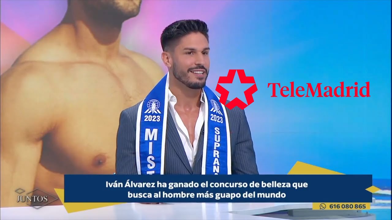 Mister Supranational 2023, Iván Álvarez, es noticia en Telemadrid - YouTube