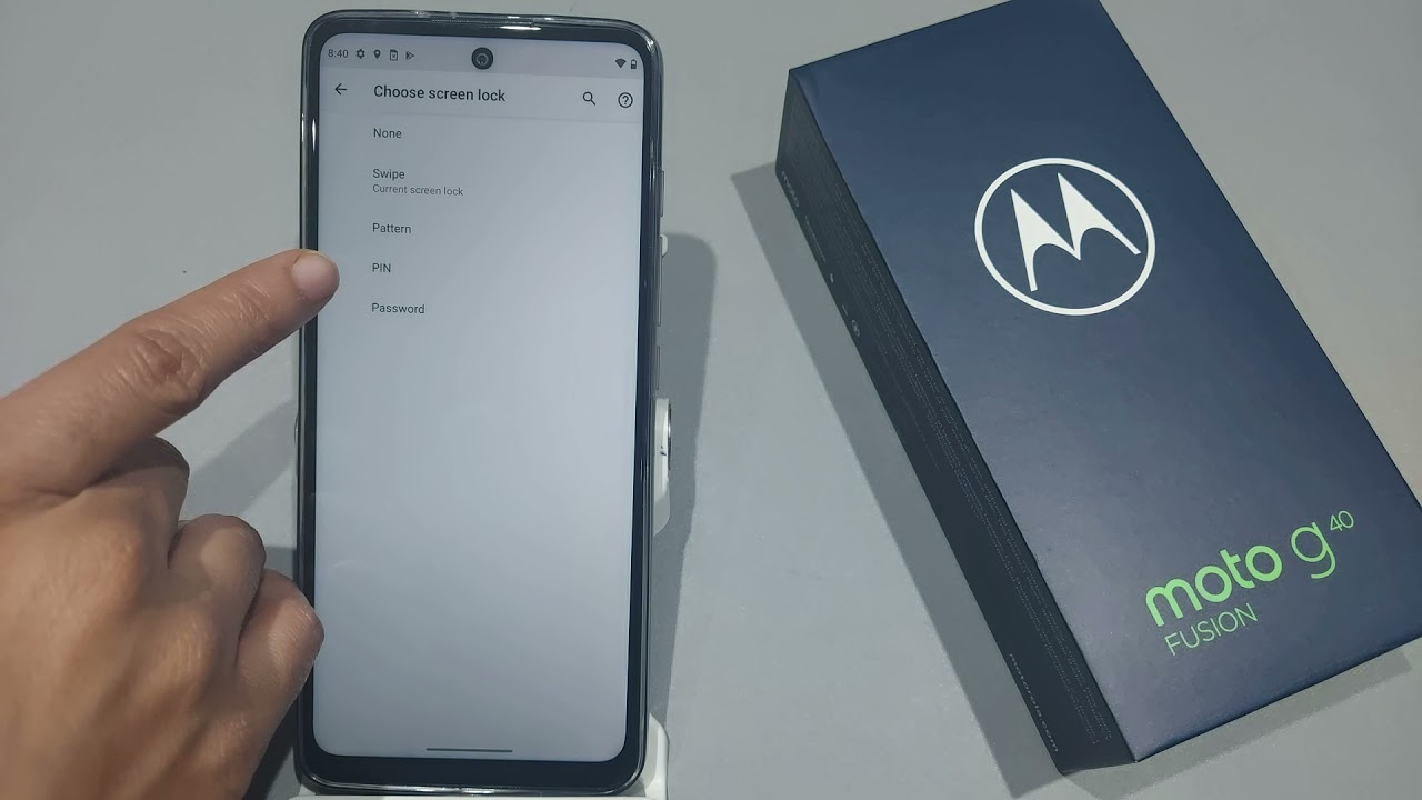 How to set lock screen pattern in moto g40,g60 | moto g40 me lock ...
