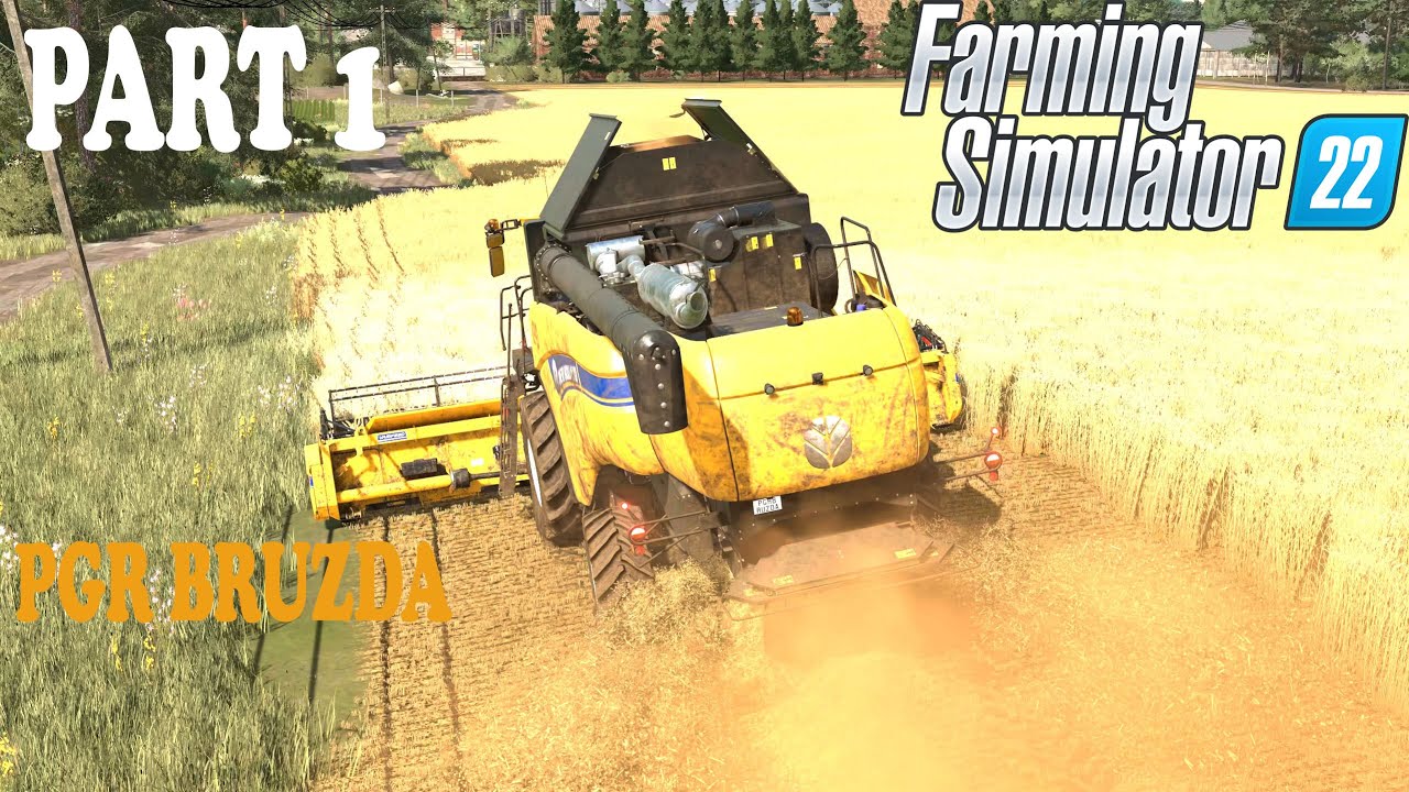 FARMING SIMULATOR 22 - HARVEST TRITICALE - PGR BRUZDA - PART 1 #fs22 # ...