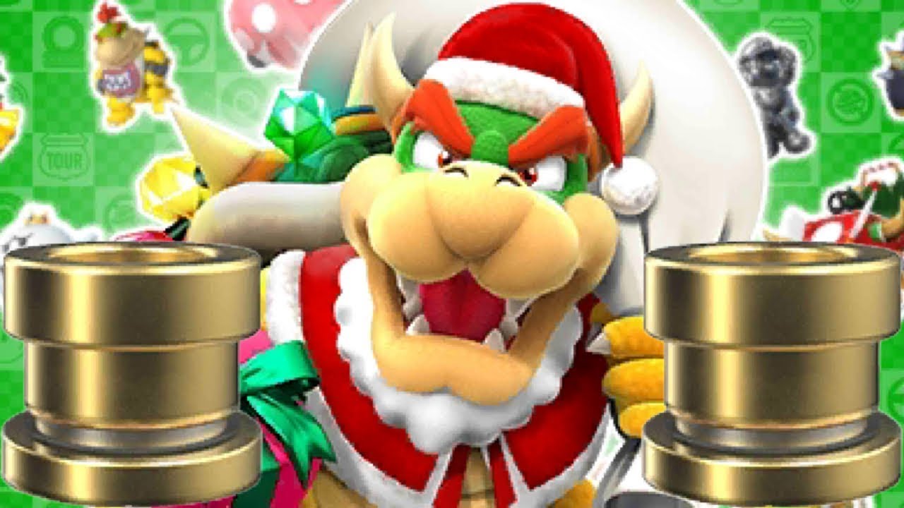 Pulling for Bowser Santa in mario kart tour - YouTube