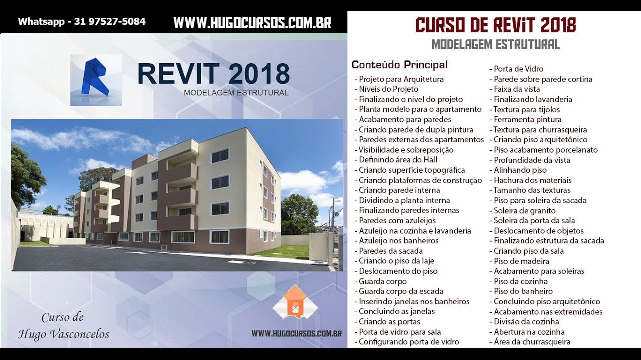Modelagem Estrutural Revit 2018 - Aula 07 - Criando parede de dupla ...