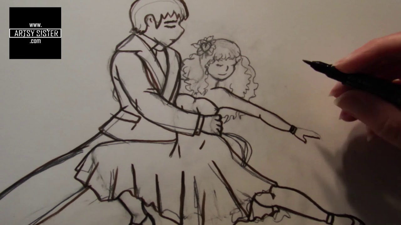 How to Draw Valentine's Day Tango Anime Couple - YouTube
