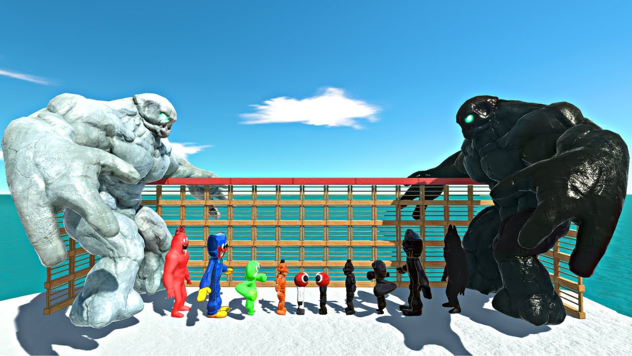 Mutant Golem + Random Team vs Shadow Itself - Animal Revolt Battle ...