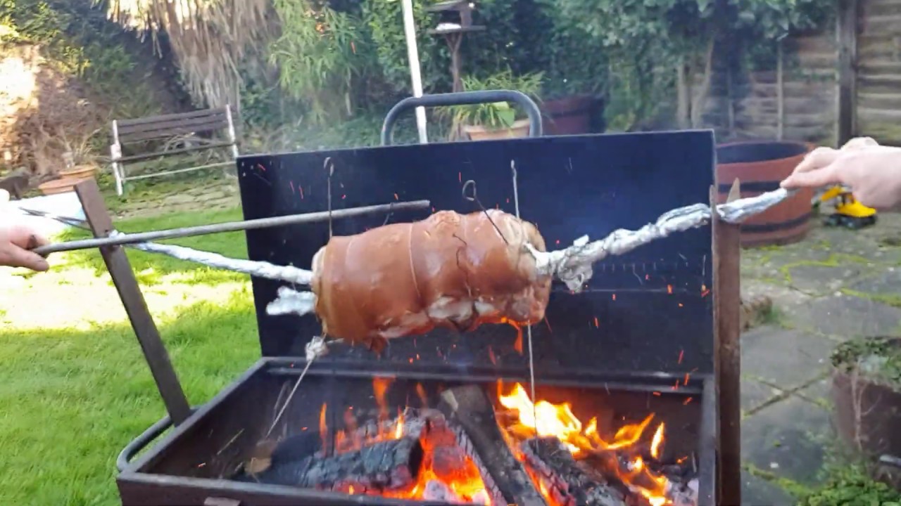 #openFirePorkRoasting #PorkBellyLechon/ first trial invention grill ...