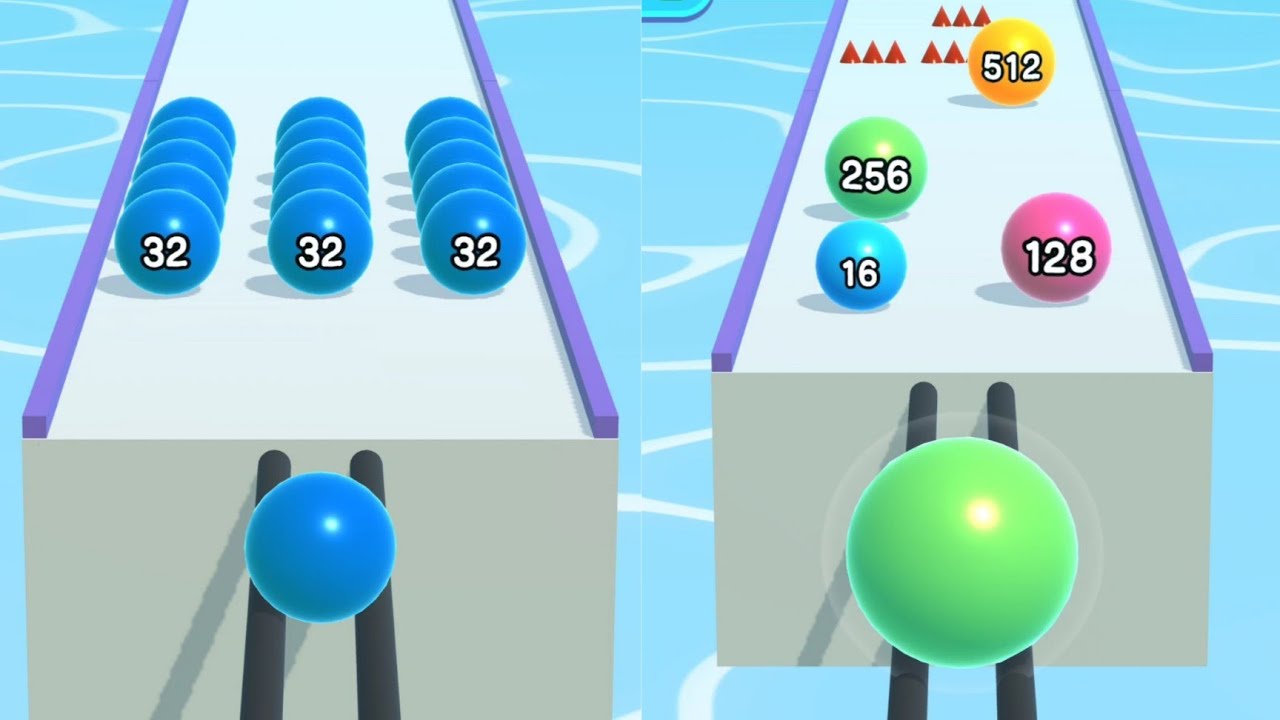 Ball Run 2048 All Level Gameplay Level 33 to 36 | Ball Run 2048 - YouTube