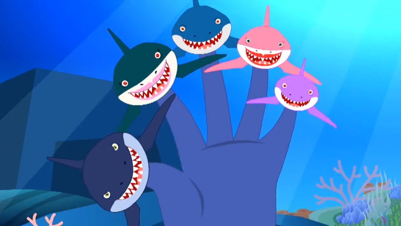 Shark Finger Family | Baby Finger | Nursery Rhymes and Songs For Kids ...