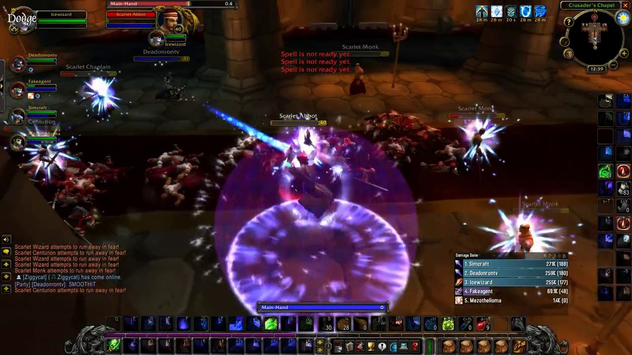 SM Cathedral SpellCleave AOE Farm Ice Block Pull - Insane XP - Classic ...