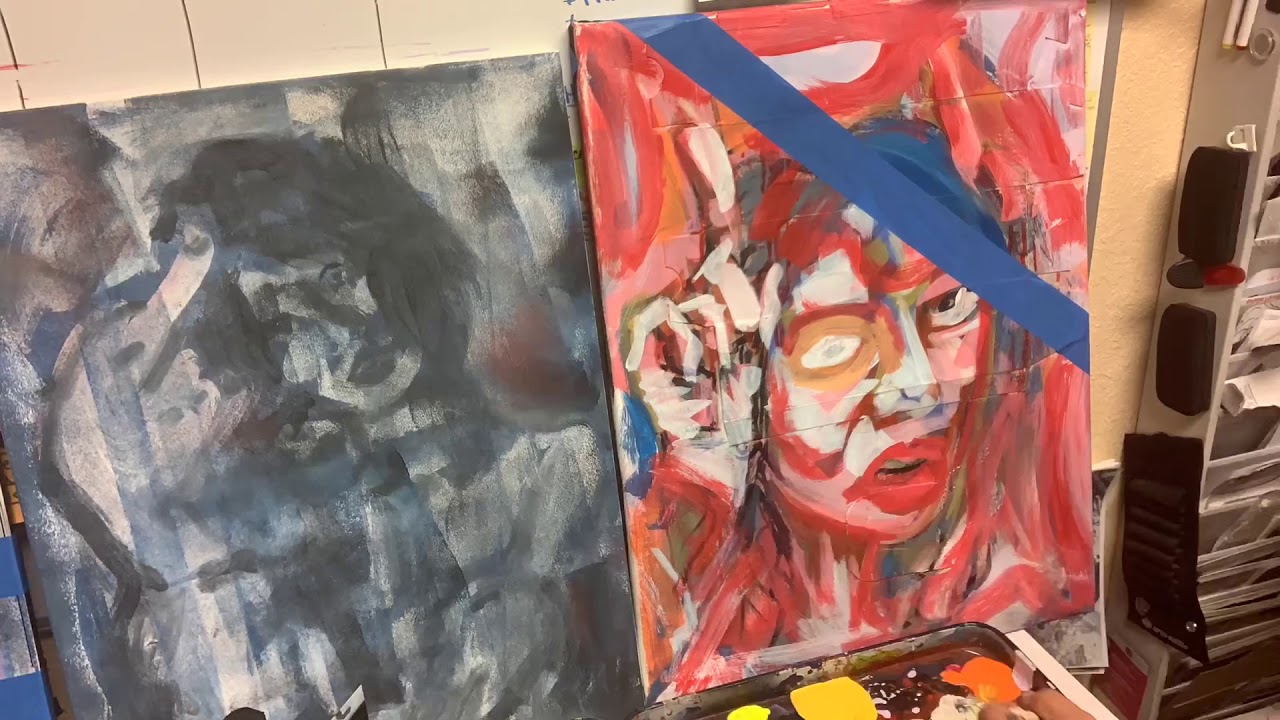 PAINTING PROGRESSION time lapse with VO - YouTube