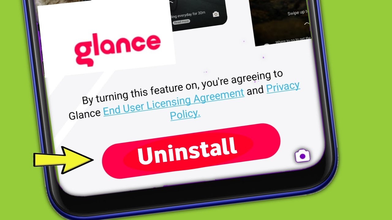 How to Uninstall & Remove Glance In Realme phone - YouTube