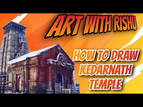 How to draw Kedarnath 🔱 temple step by step drawing tutorial | #viral # ...