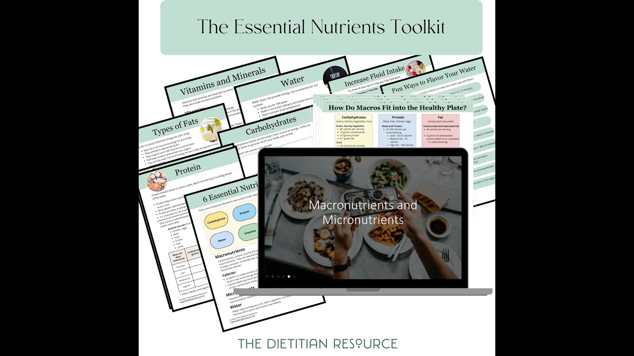The Essential (Macro) nutrient Toolkit with Handouts - YouTube