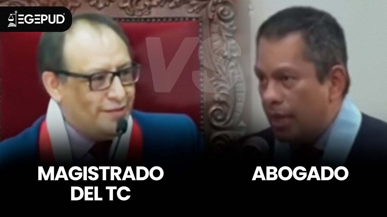 Magistrado del TC vs. abogado: ¿En qué parte de la Constitución dice que la pensión es ...