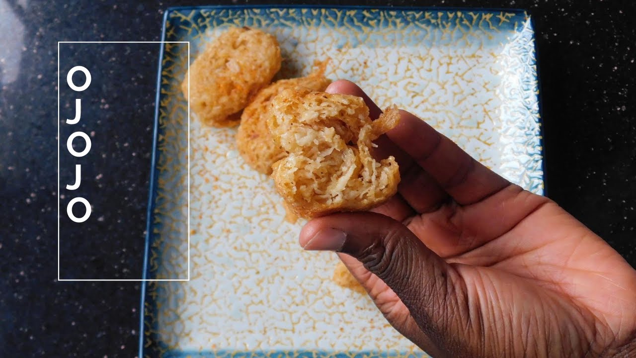 HOW TO MAKE OJOJO | WATERYAM FRITTERS - YouTube