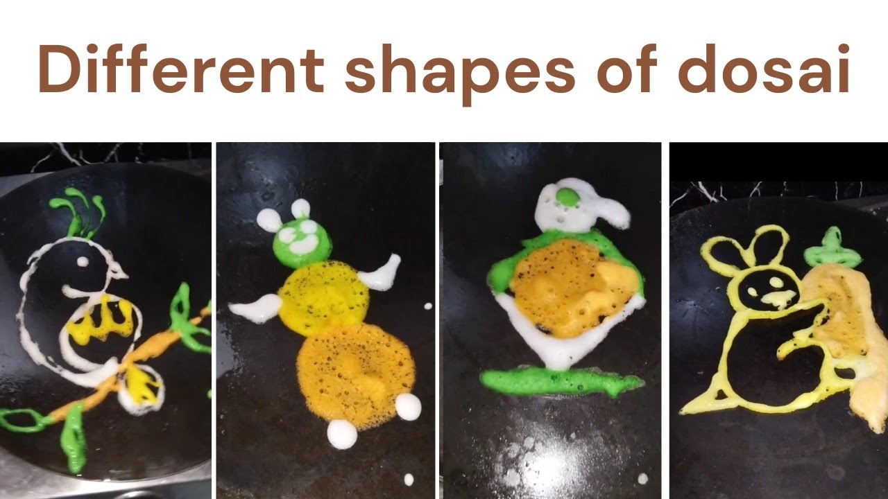 different shapes of #dosai for #kids #dosa#trending#viral#food#youtube# ...