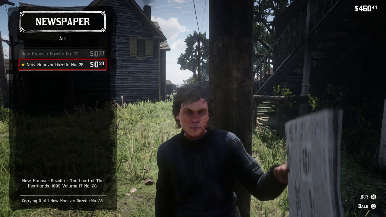 Red Dead Redemption 2 - Purchase The New Hanover Gazette No 28 For 23 ...
