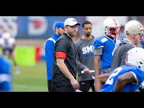 SMU DC Scott Symons on Day 2 of fall camp - YouTube