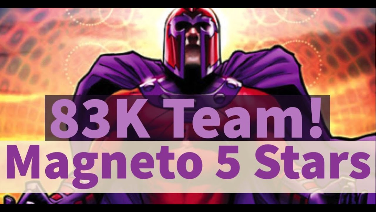 Magneto 5 Stars - Legendary Unlock with 83K team! Beginner's Guide ...