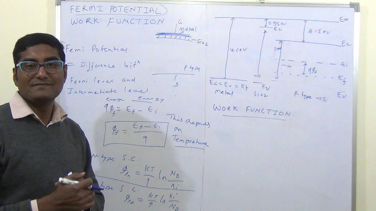 Fermi potential and work function in MOSFET - YouTube