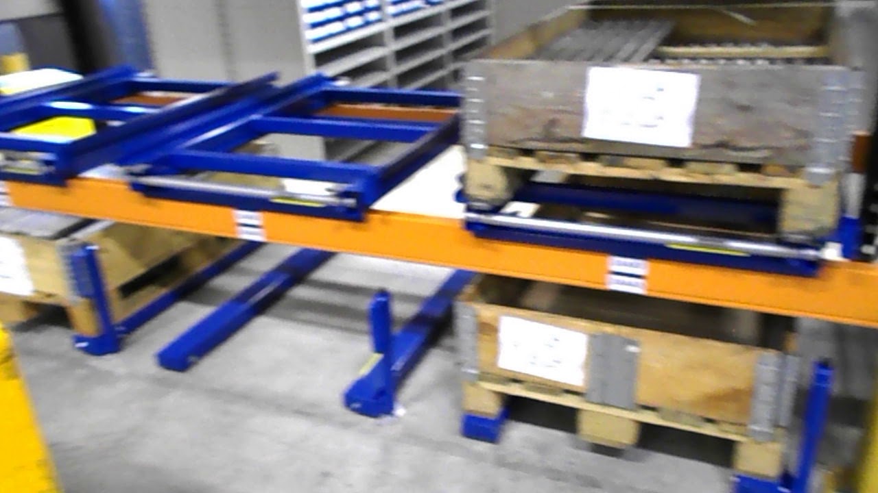 Pull out Pallet Units - Floor and Beam - YouTube