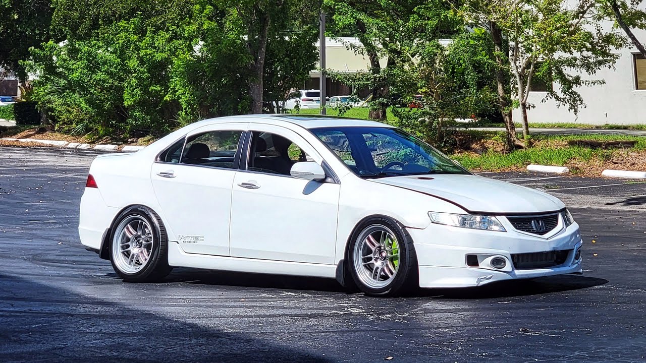 Crazy boosted Honda TSX gets pushed To The Limits. Turbo TSX - YouTube