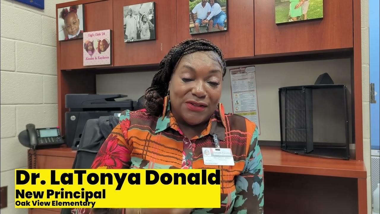 Welcome Our New Principal! | DR. LATONYA DONALD - YouTube
