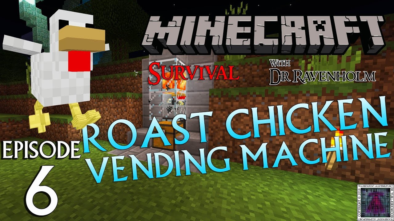 Minecraft Survival: Episode 6 - Roast Chicken Vending Machine - YouTube