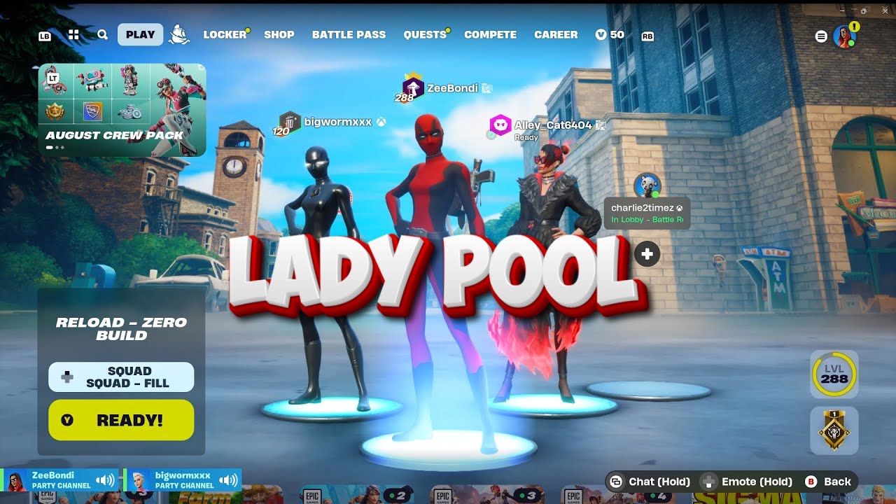 How to Get LADY POOL IN FORTNITE!!! - YouTube