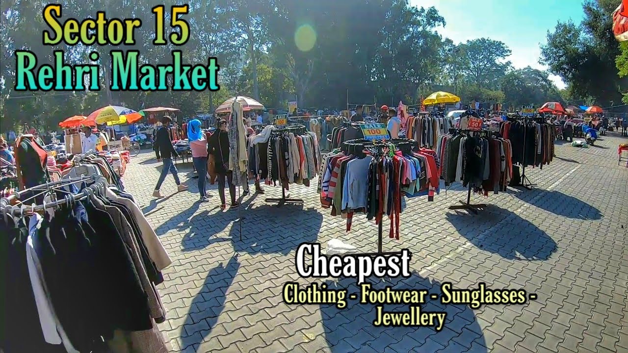 Rehri Market Sector 15 Chandigarh - Full Tour - YouTube