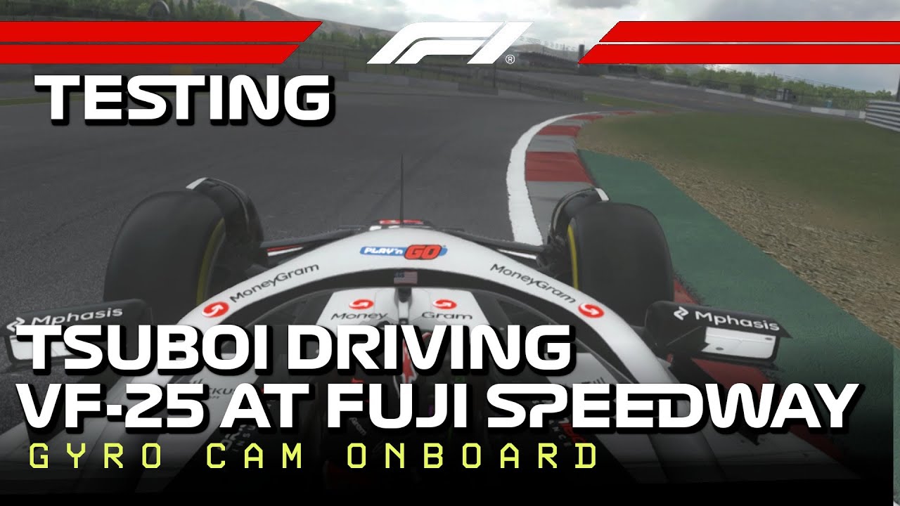 Gyro Cam Onboard F1 2025 Tsuboi testing Haas VF-25 at Fuji Speedway｜# ...