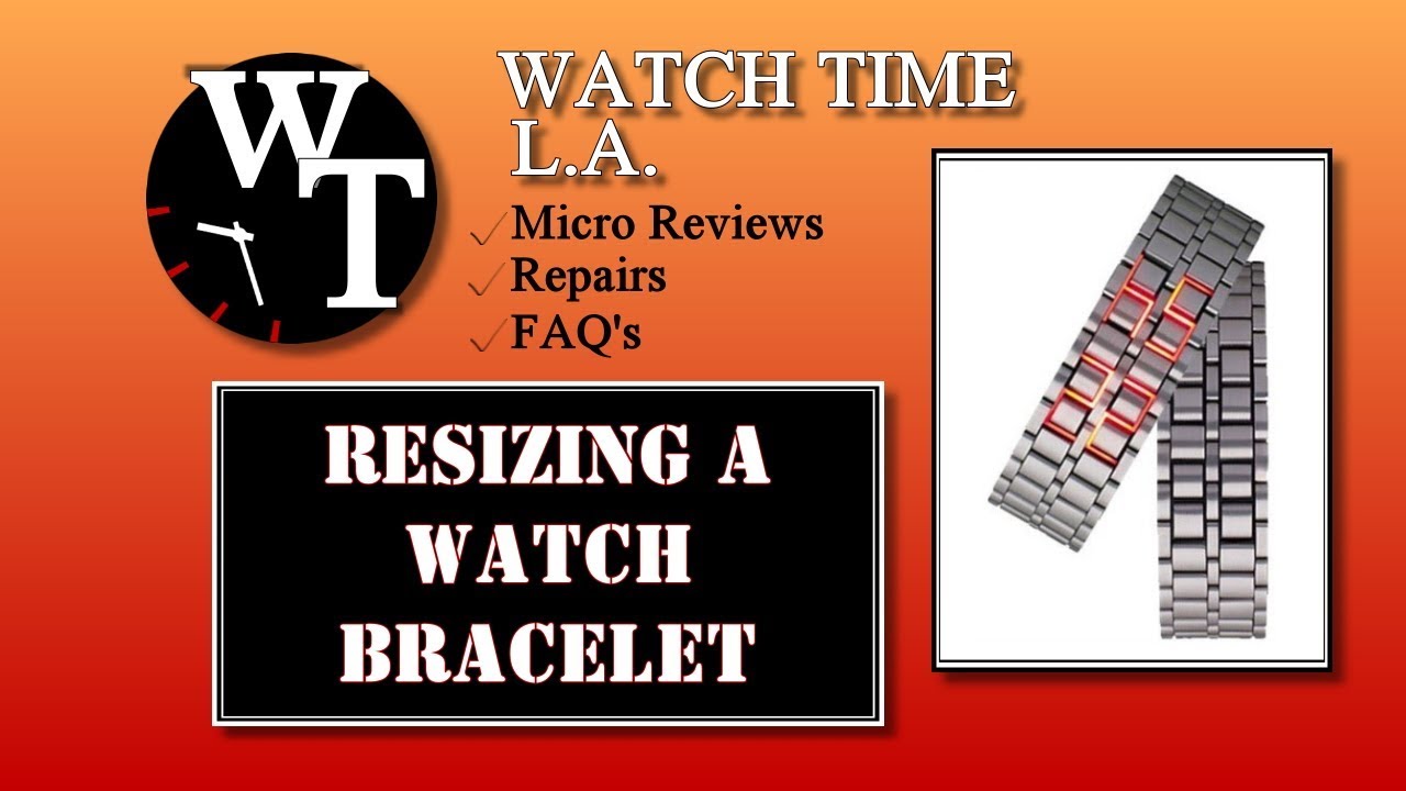 How To Resize or Adjust a Watch band or bracelet, Remove Links - YouTube